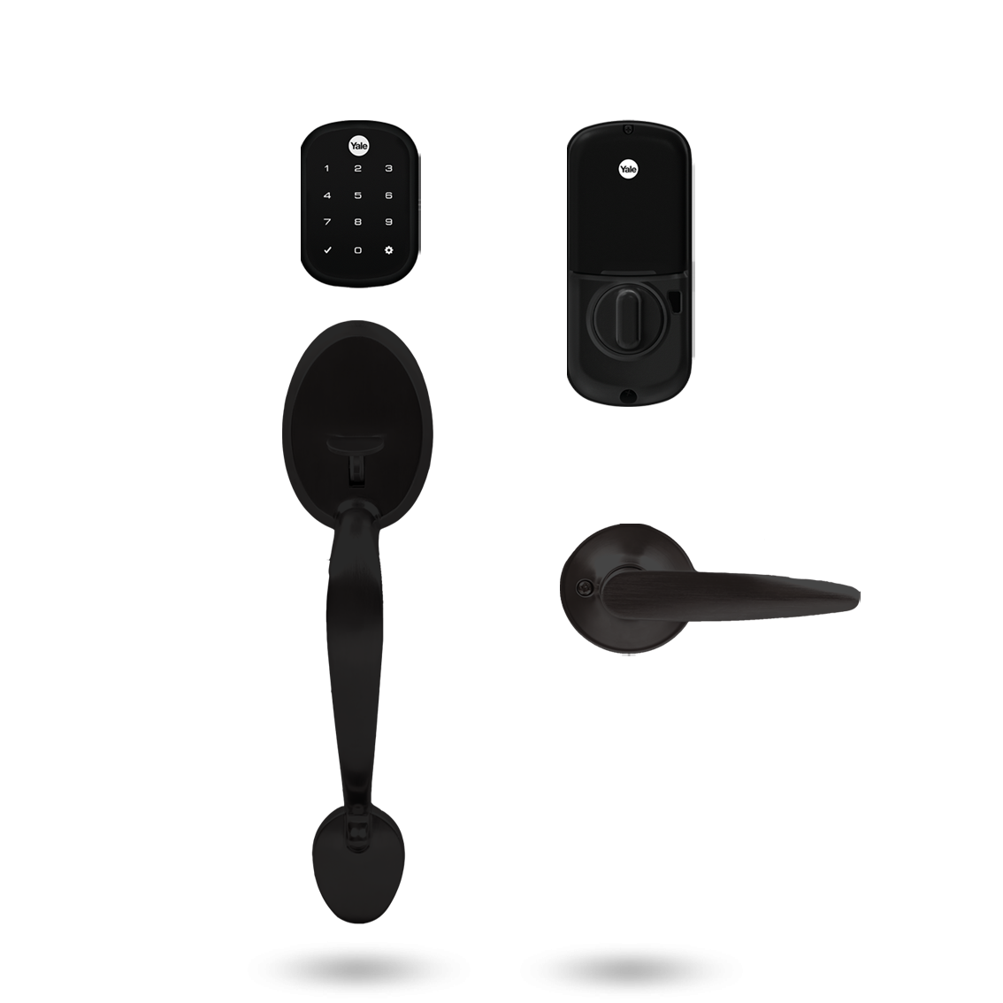 Yale Assure SL Deadbolt + Mayfair Gripset | Smart Lock NZ — The Keyless Store